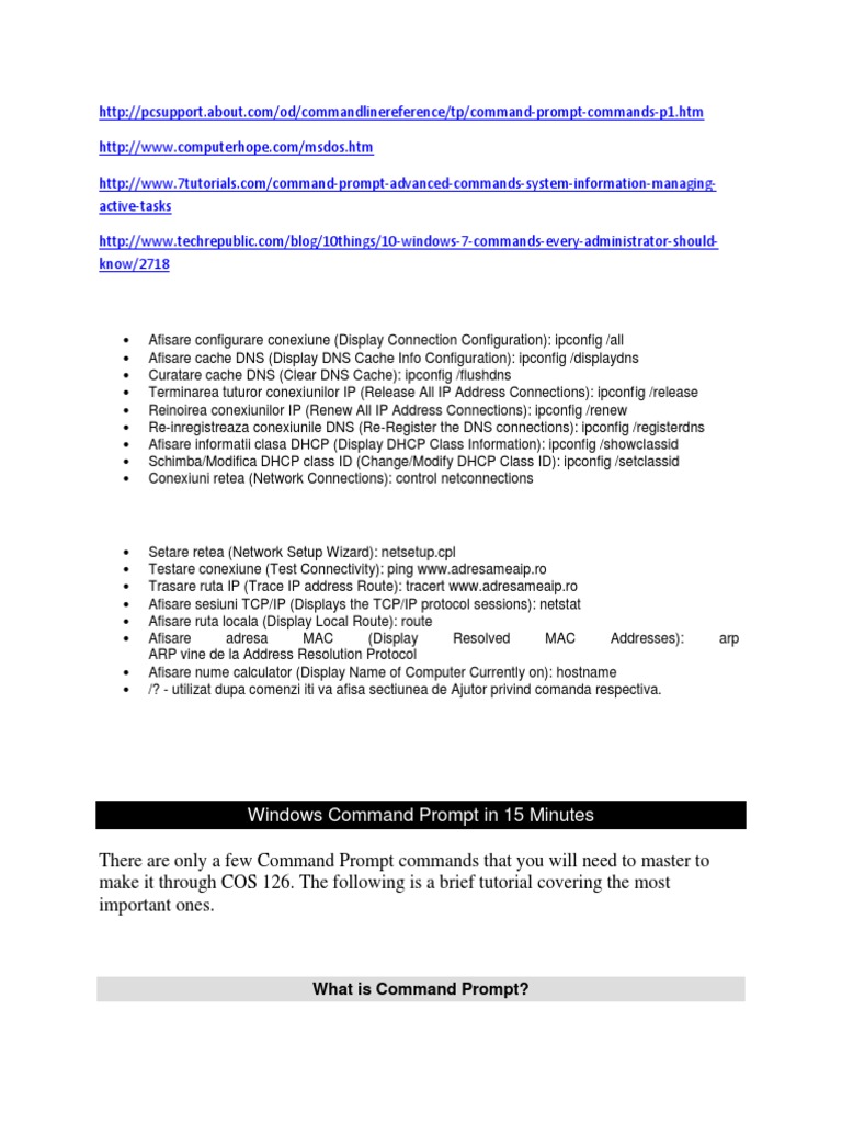 CMD Linecommands | PDF | Command Line Interface | Windows Registry