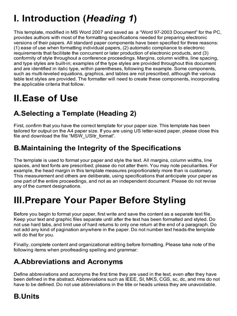 IEEE Document Paper Presentation | PDF | Bracket | Note (Typography)