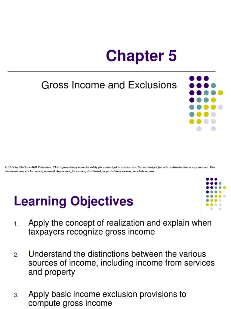 Gross Income and Exclusions | PDF | Tax Deduction | Gross Income