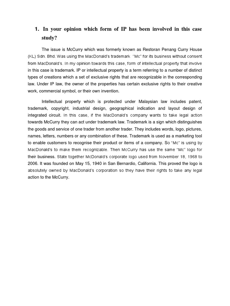 Technopreneur Case Study (Example Answer With No Grading) | PDF ...