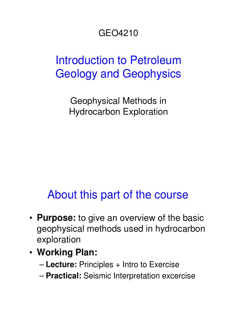 Geophysical Methods | Geophysics | Reflection Seismology
