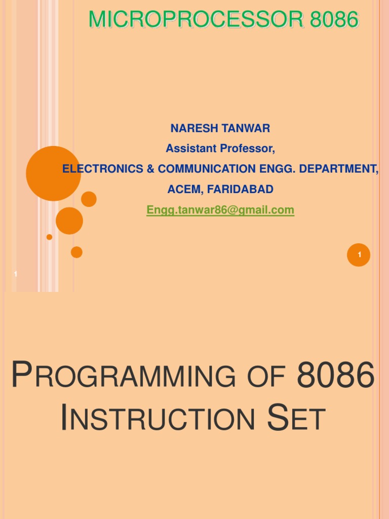 Unit 1 5 Instruction Set | PDF | Assembly Language | Instruction Set