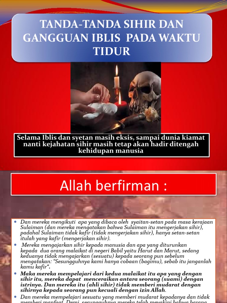 Tanda-Tanda Sihir Dan Gangguan Iblis | PDF