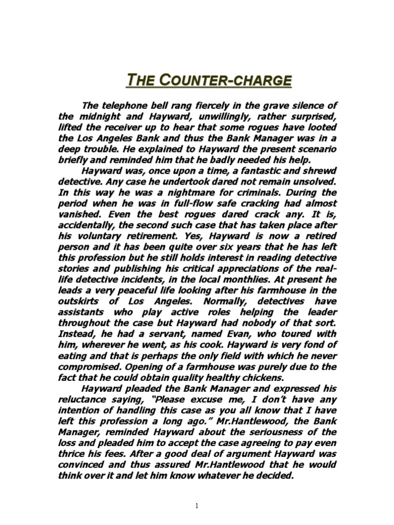Counter Charge | PDF | Business