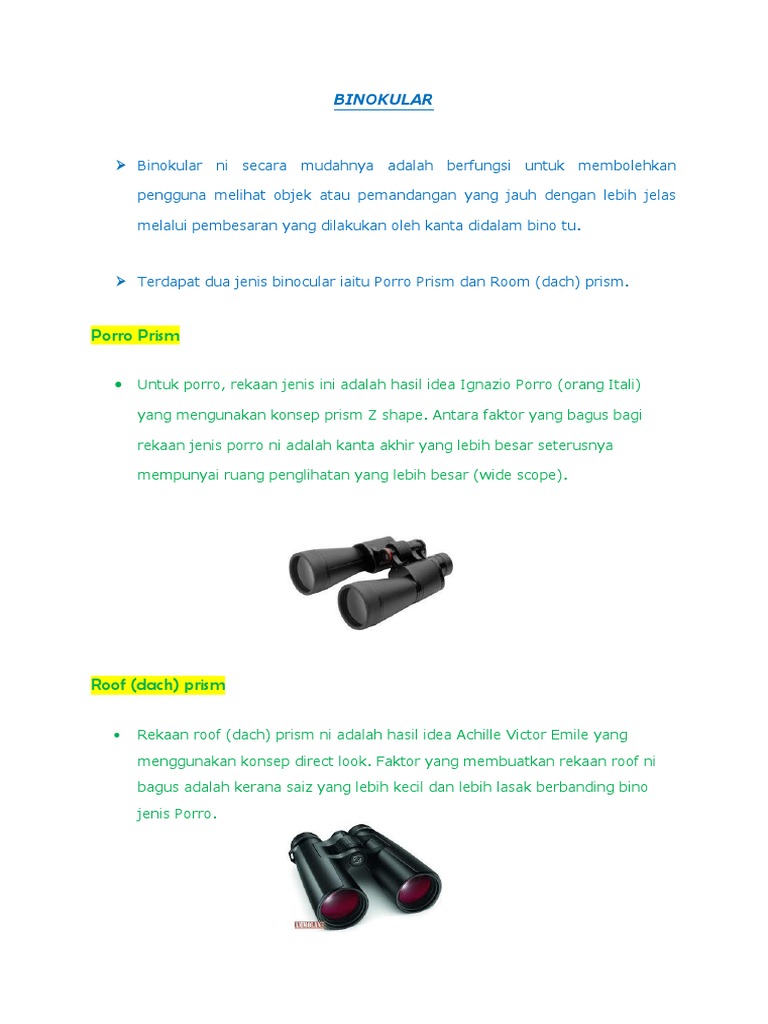 Binokular | PDF | Griya & Taman