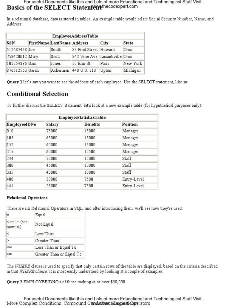 SQL Commands | Download Free PDF | Sql | Relational Database