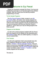Welcome To Ezy Pascal Free Version | PDF