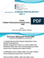 Rujukan Gaya UKM Dan APA | PDF
