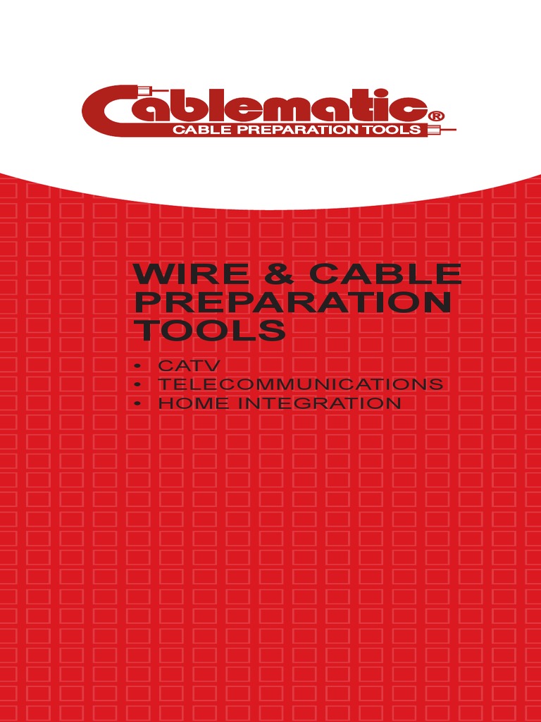 Cablematic Catalog Tools | PDF