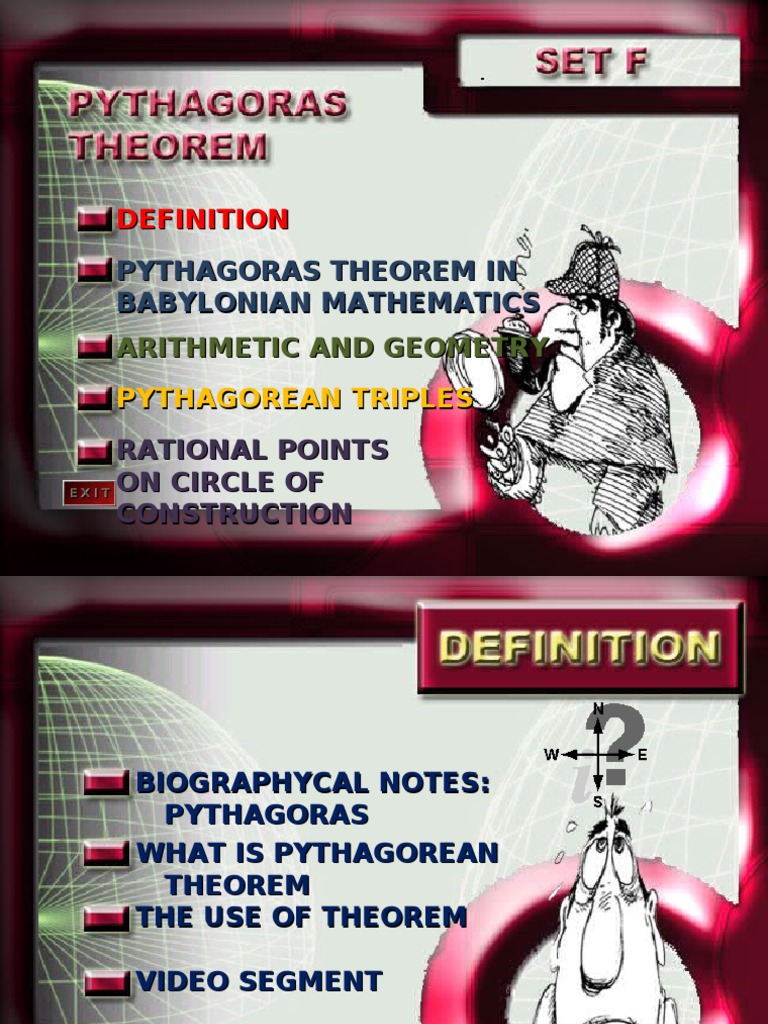 Definition Pythagoras Theorem in Babylonian Mathematics Arithmetic and Geometry Pythagorean ...