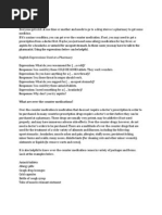 Pharmacist-Patient Dialogue Example | PDF | Pharmacy | Life Sciences