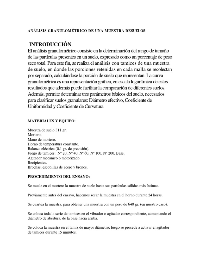 Informe Ems Emanuel Con Fotos | PDF | Suelo | Naturaleza