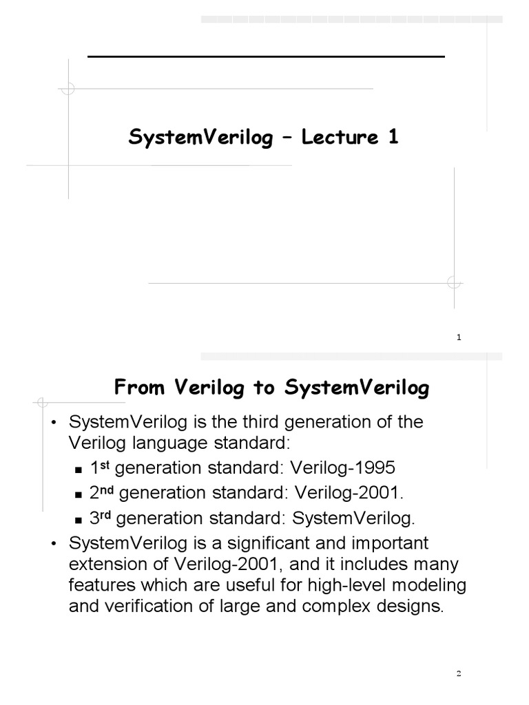 02 Systemveriloglecture1 Pdf Array Data Structure Array Data Type