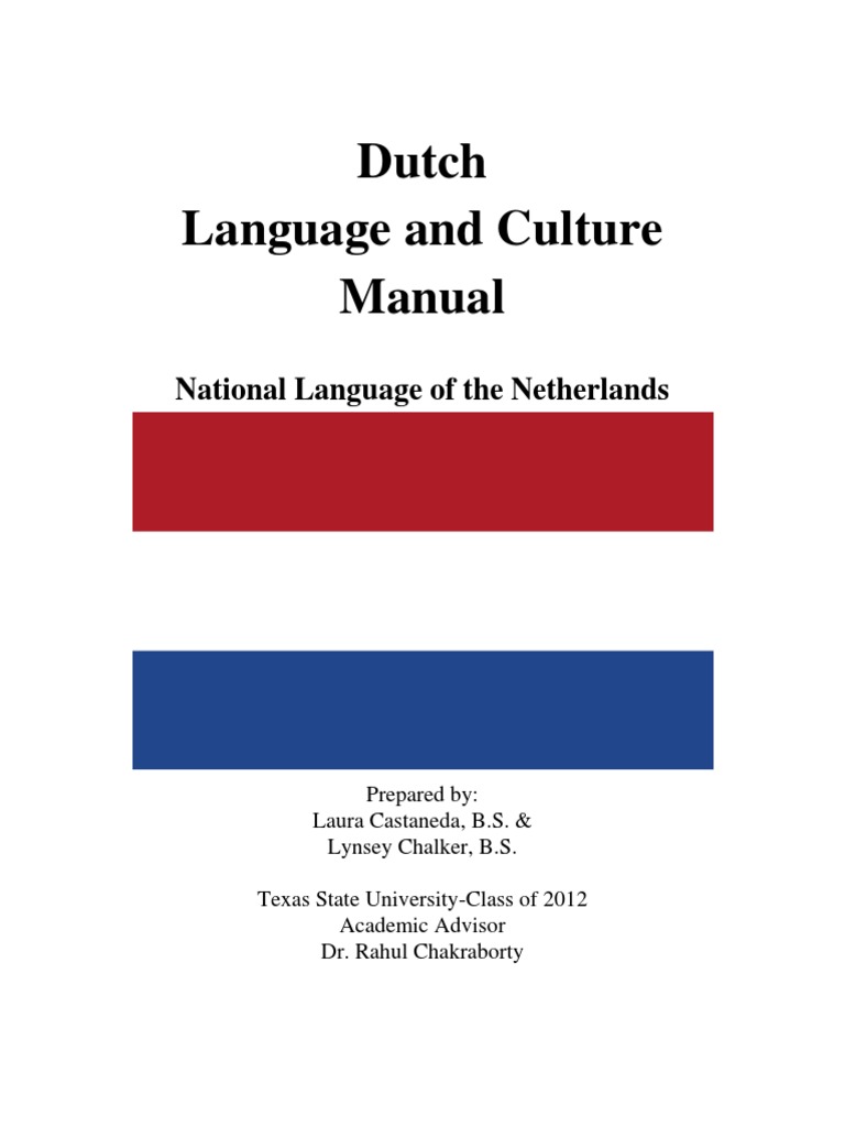 Dutch Culture | PDF | English Language | Grammar
