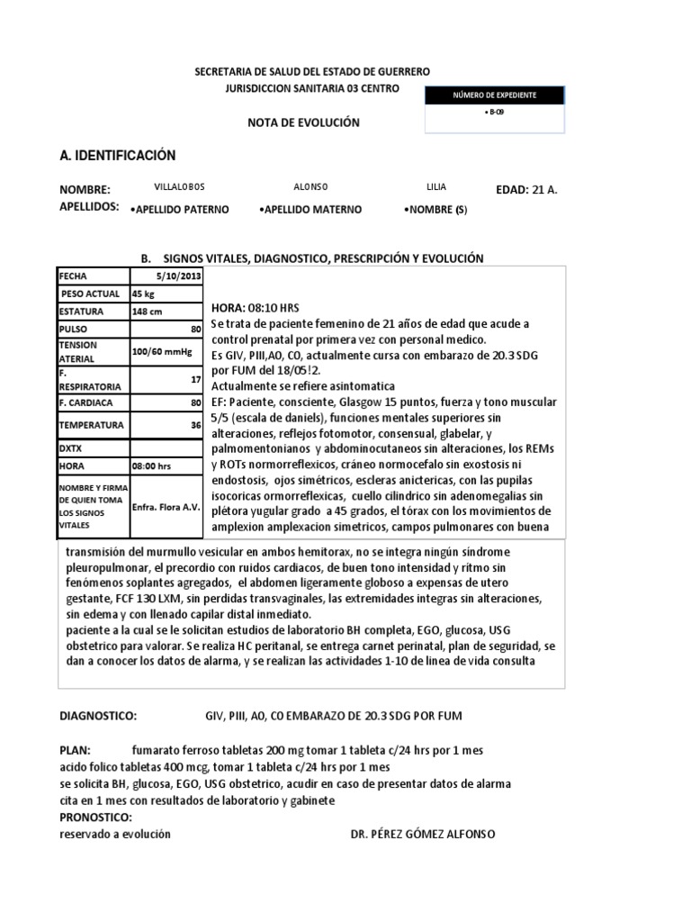 Plantilla De Nota Médica En Formato Pdf Plantillas De Recibos Y