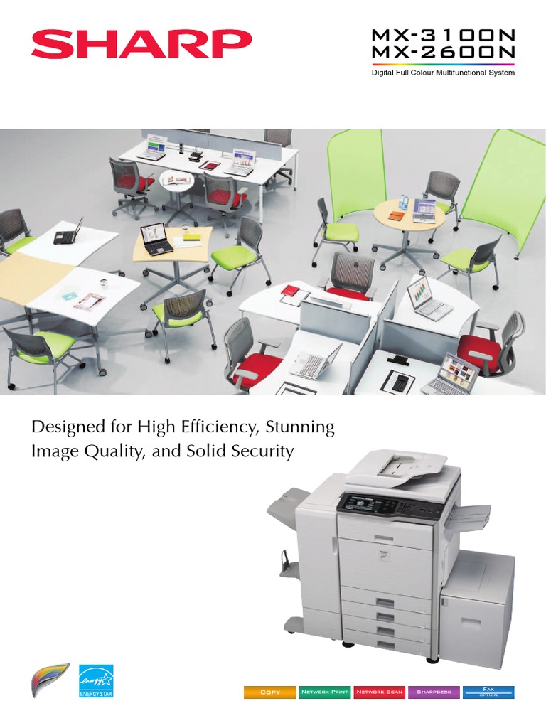 Sharp MX 2600n | PDF | Fax | Image Scanner