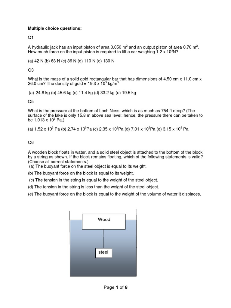 Questions - Mechanical Engineering Principle Lecture and Tutorial ...