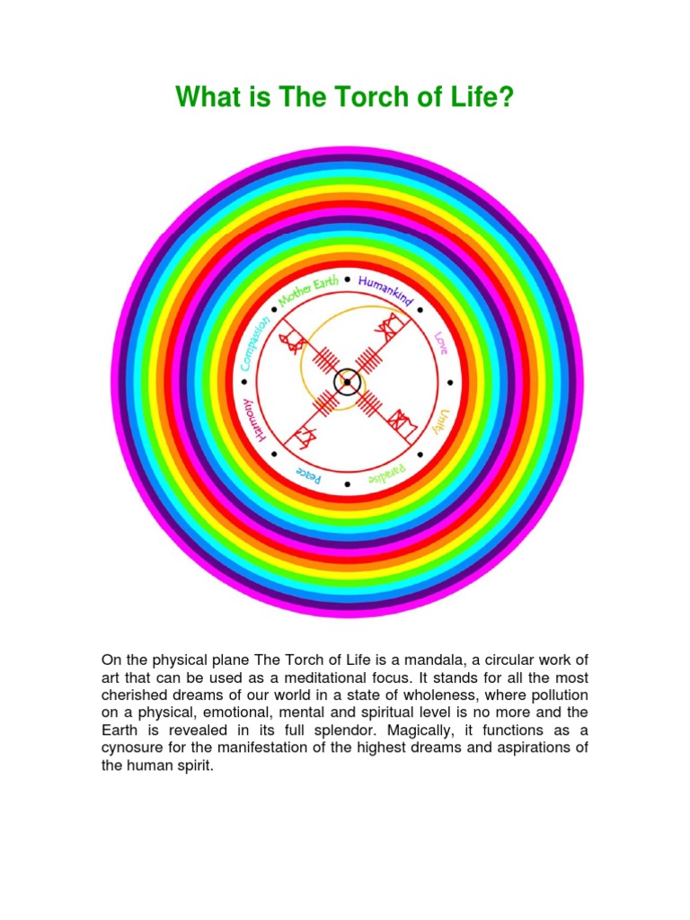 Understanding The Torch of Life Mandala | PDF | Heaven | Religious ...