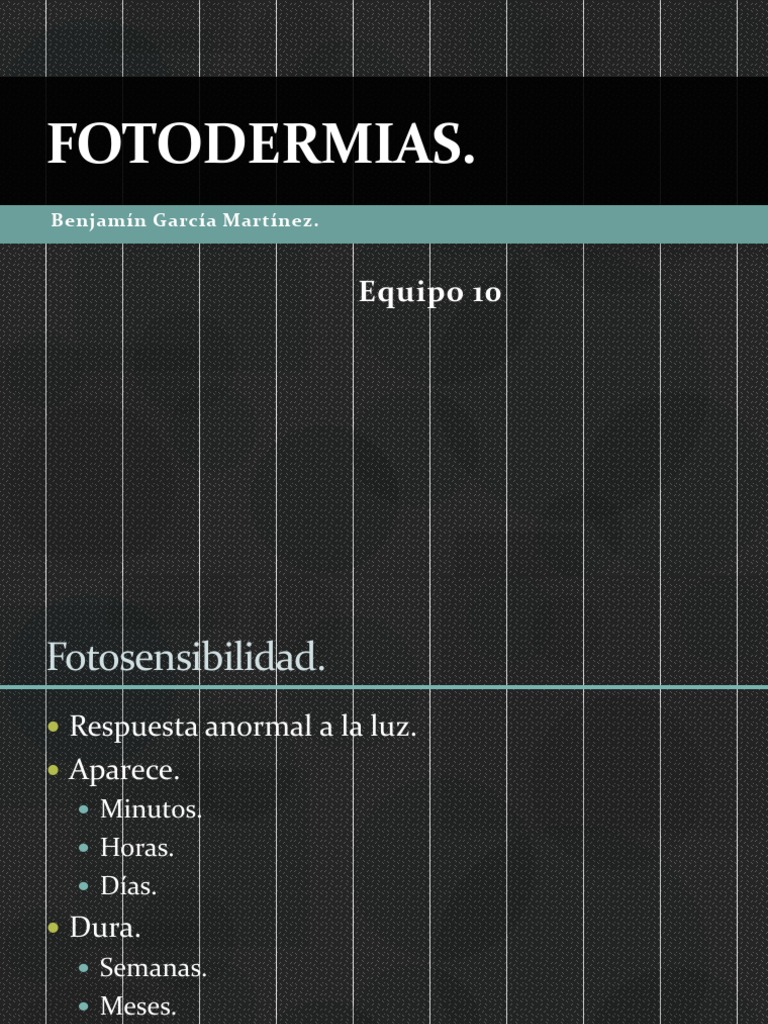 Fotodermias | PDF | Ultravioleta | Radiación electromagnética