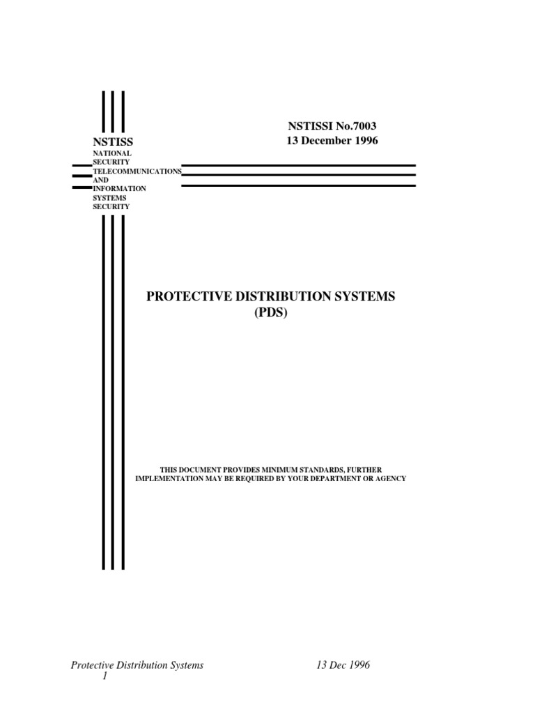 Nstissi No.7003 13 December 1996 Protective Distribution Systems (PDS ...