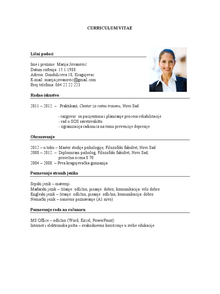 Primer CV Ja | PDF
