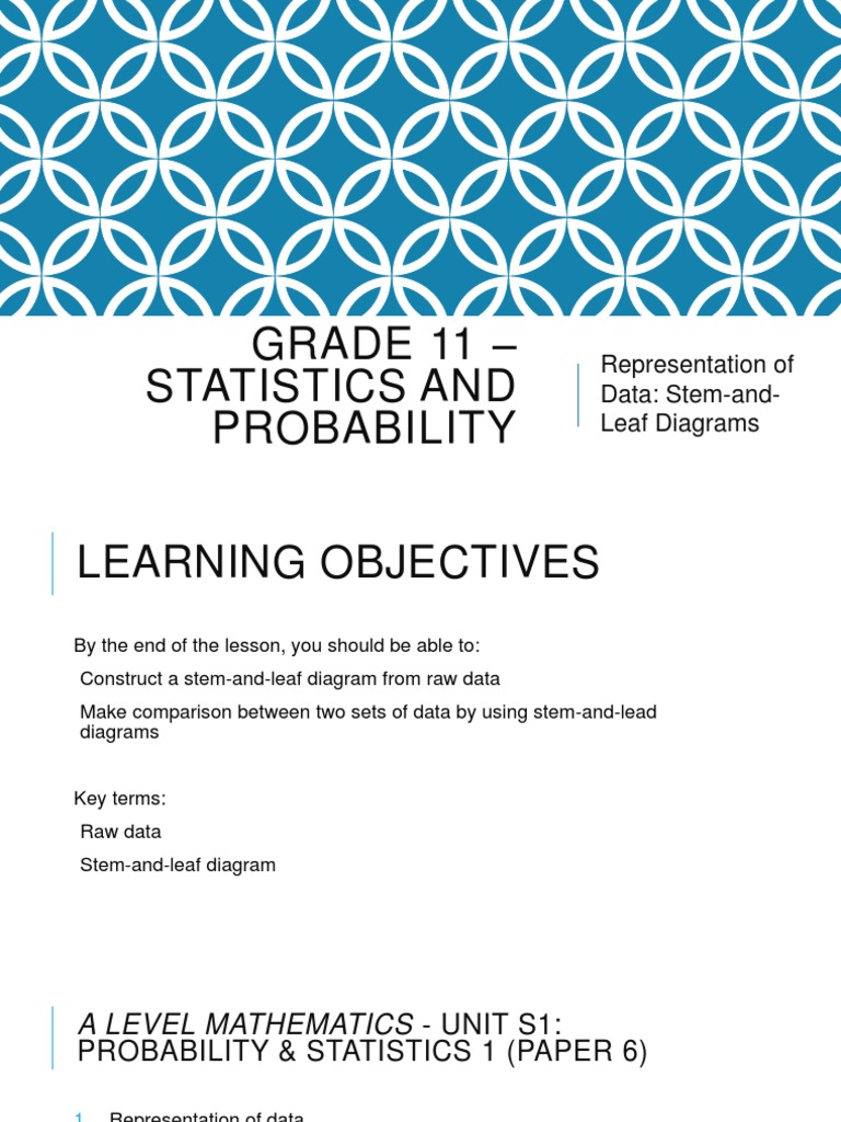Grade 11 - Statistics and Probability | PDF | Diagram | Data