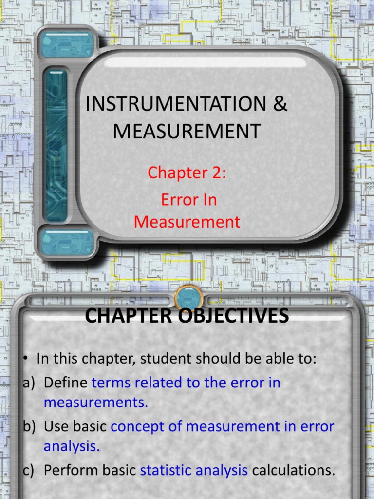 Ch2-Error in Measurement | PDF | Accuracy And Precision | Observational Error