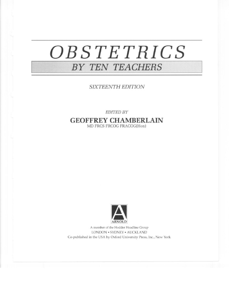 Obstetrics 10 Teachers | PDF | Obstetrics/Gynecology | Pediatrics