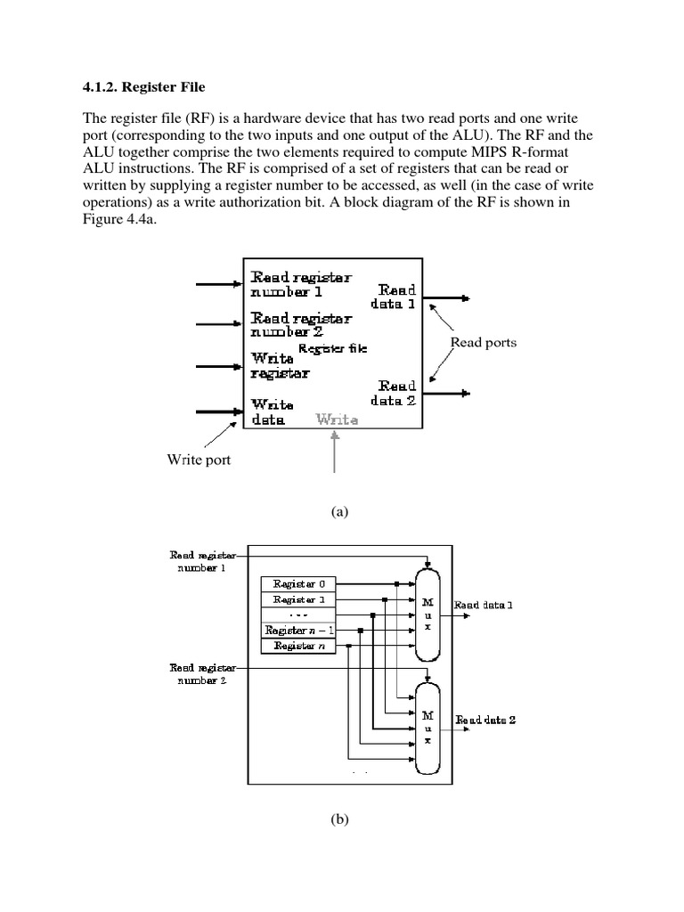 Register File | PDF | Instruction Set | Central Processing Unit
