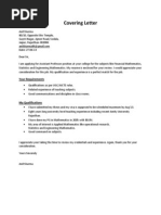 Motivation Letter For Postdoc 1 PDF | PDF