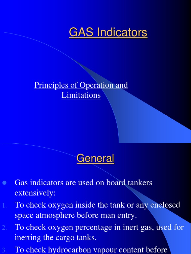 GAS Indicators | PDF | Oxygen | Gases