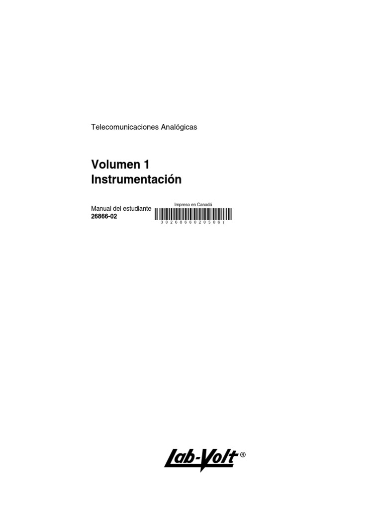 Lab-Volt Volúmen 1 | PDF | Modulación de frecuencia | Decibel