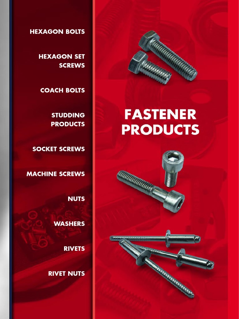 01 MF Fasteners | PDF | Screw | Tools