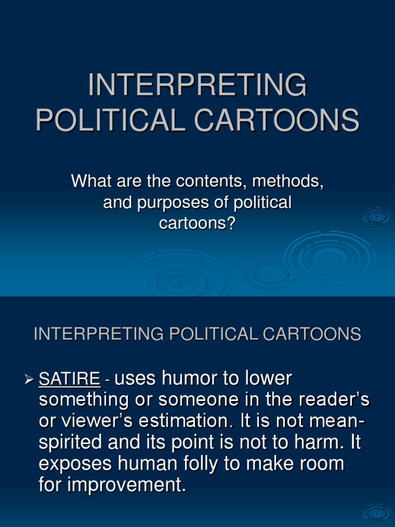 Interpreting Political Cartoons: What Are The Contents, Methods, and ...