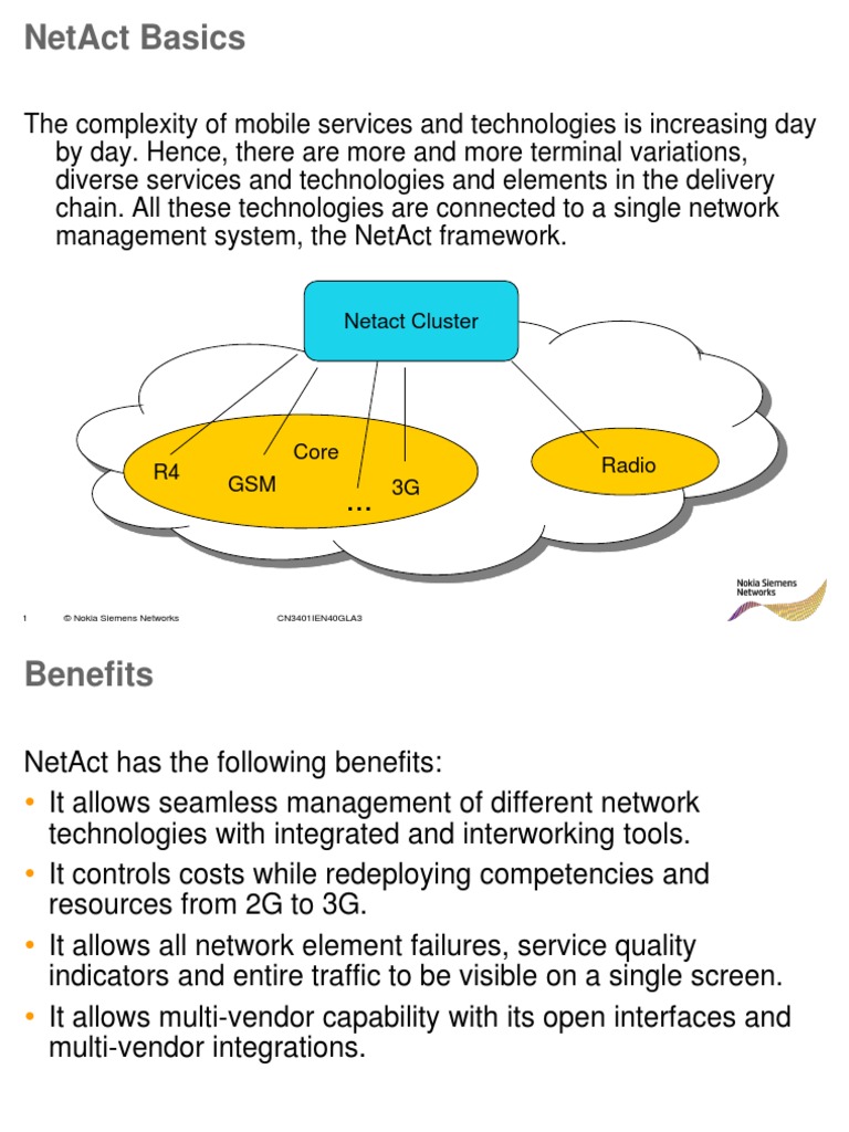 Introduction To Netact Pdf Computer Network Information Technology Management