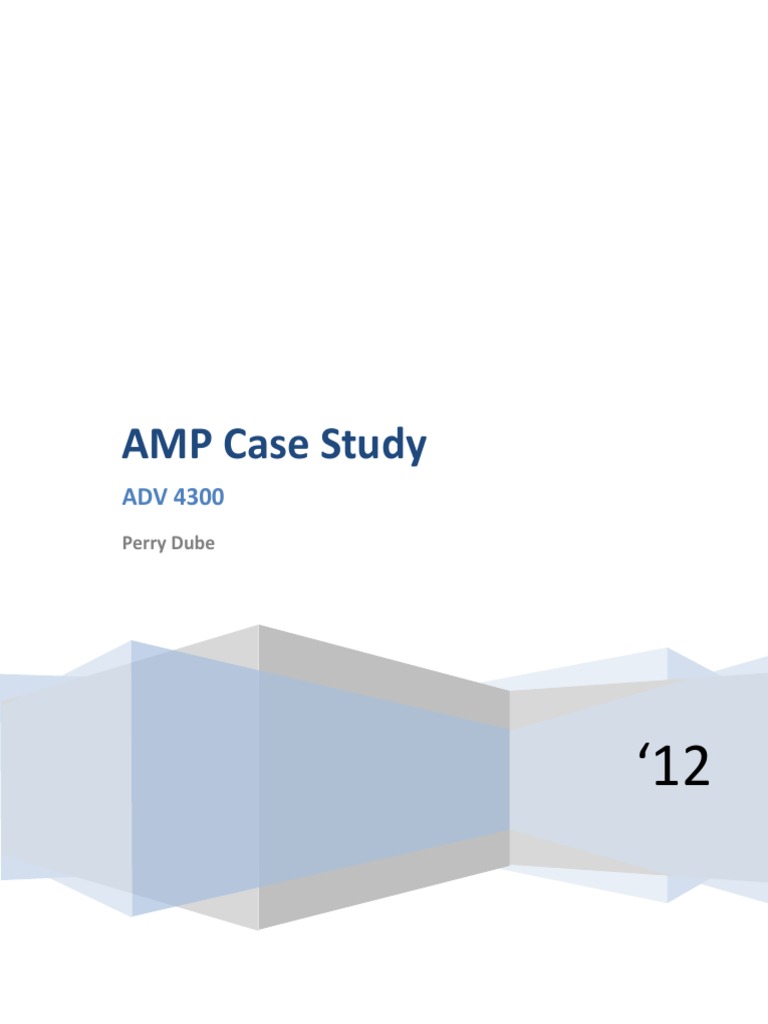 AMP Case Study | Download Free PDF | Twitter | Advertising