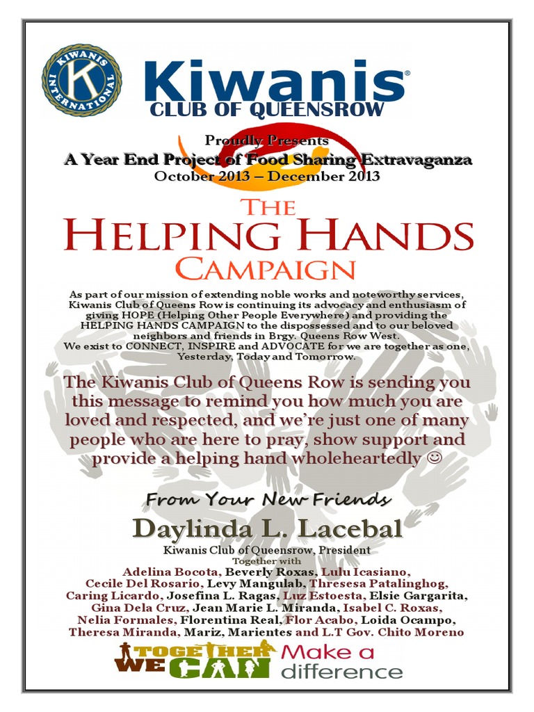 Helping Hands Campaign Colored | PDF | Leisure