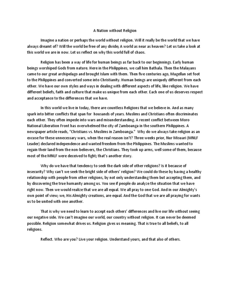 A Nation Without Religion | PDF | Abrahamic Religions | God