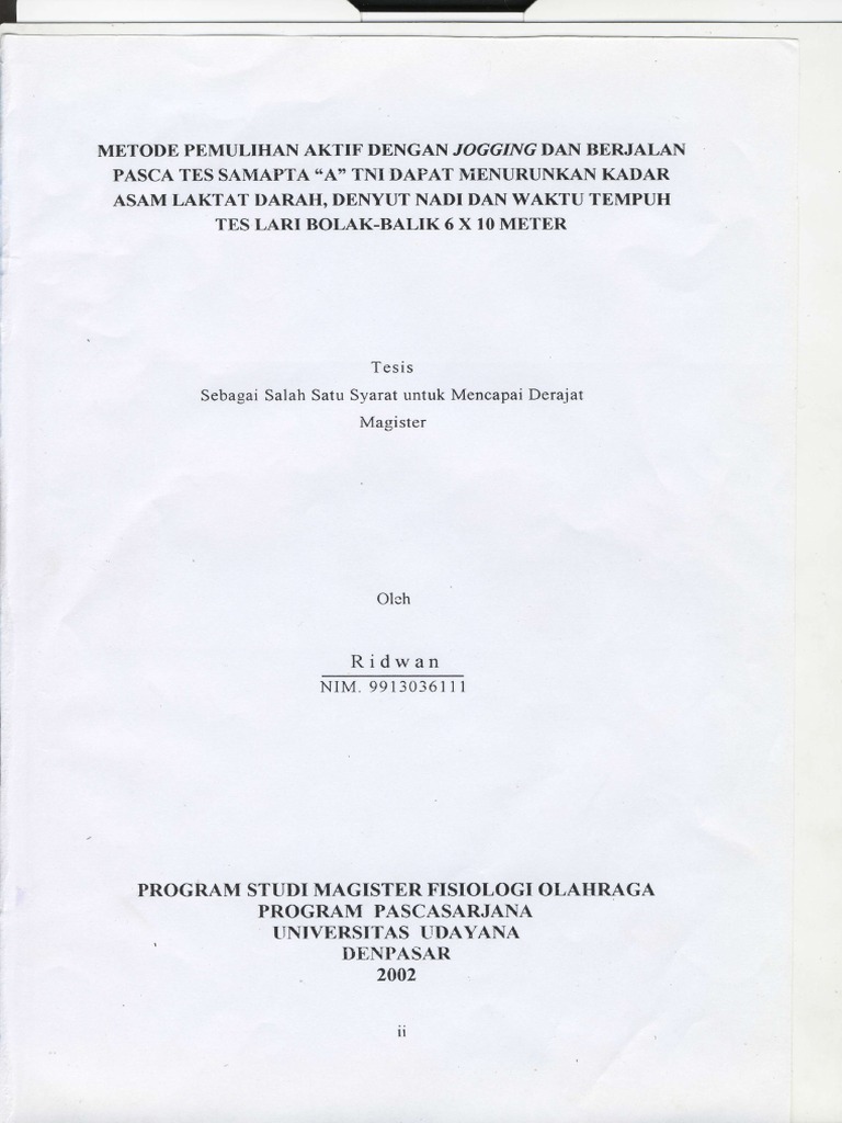 Tesis s2 KPT Kes Ridwan | PDF