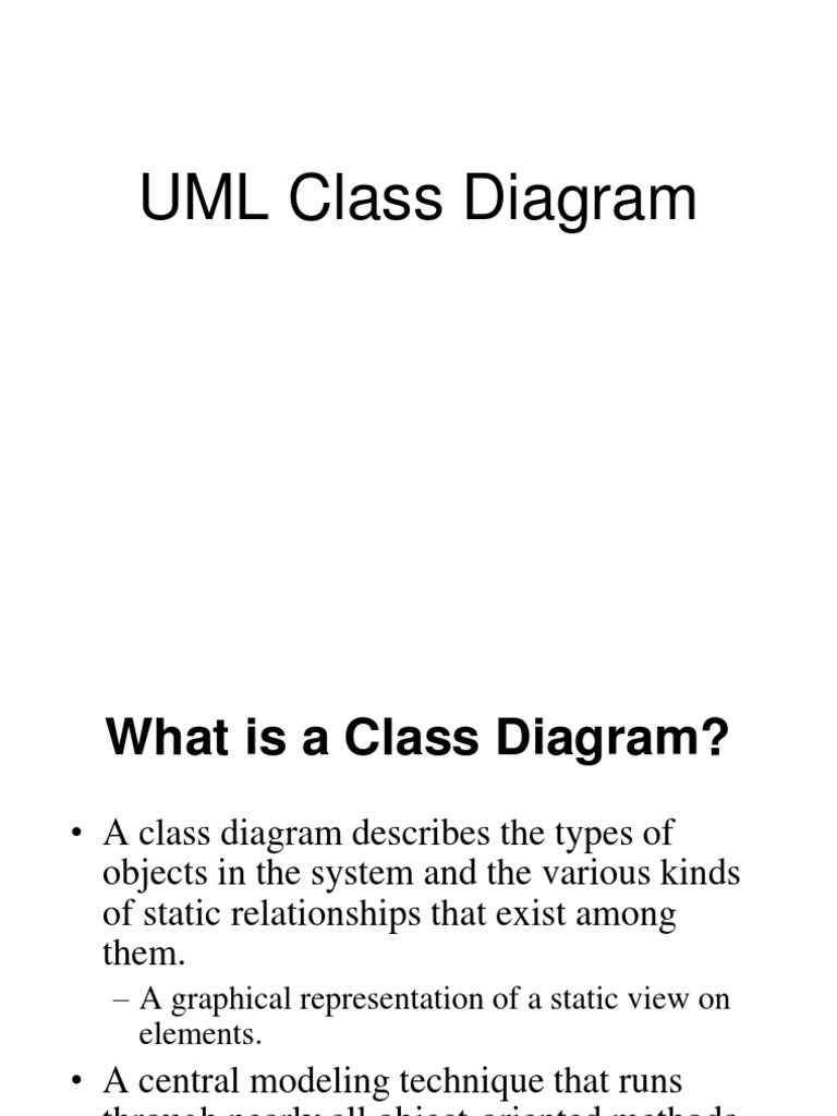 07 Class Diagrams Pdf Class Computer Programming Object Computer Science