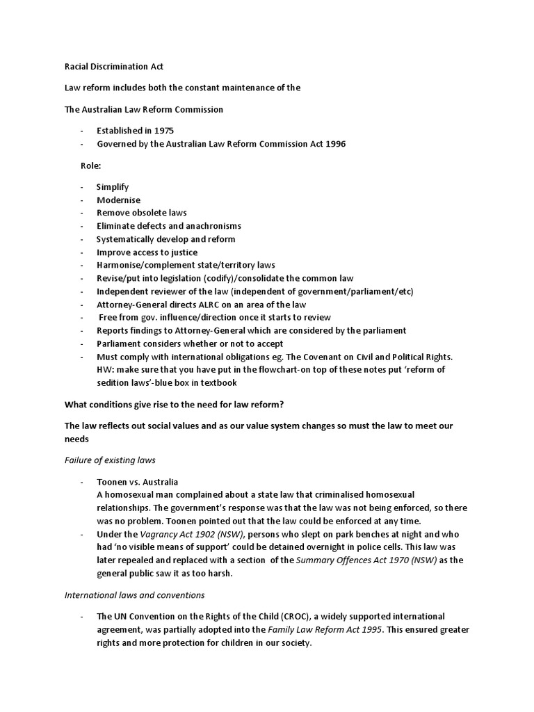 Racial Discrimination Act | PDF | Dna Profiling | Crime & Violence
