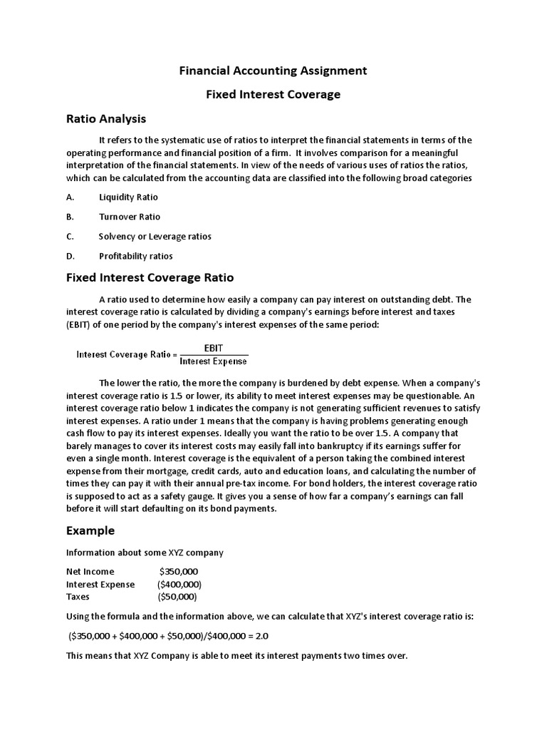 Financial Accounting Assignment | PDF | Career & Growth | Finance ...