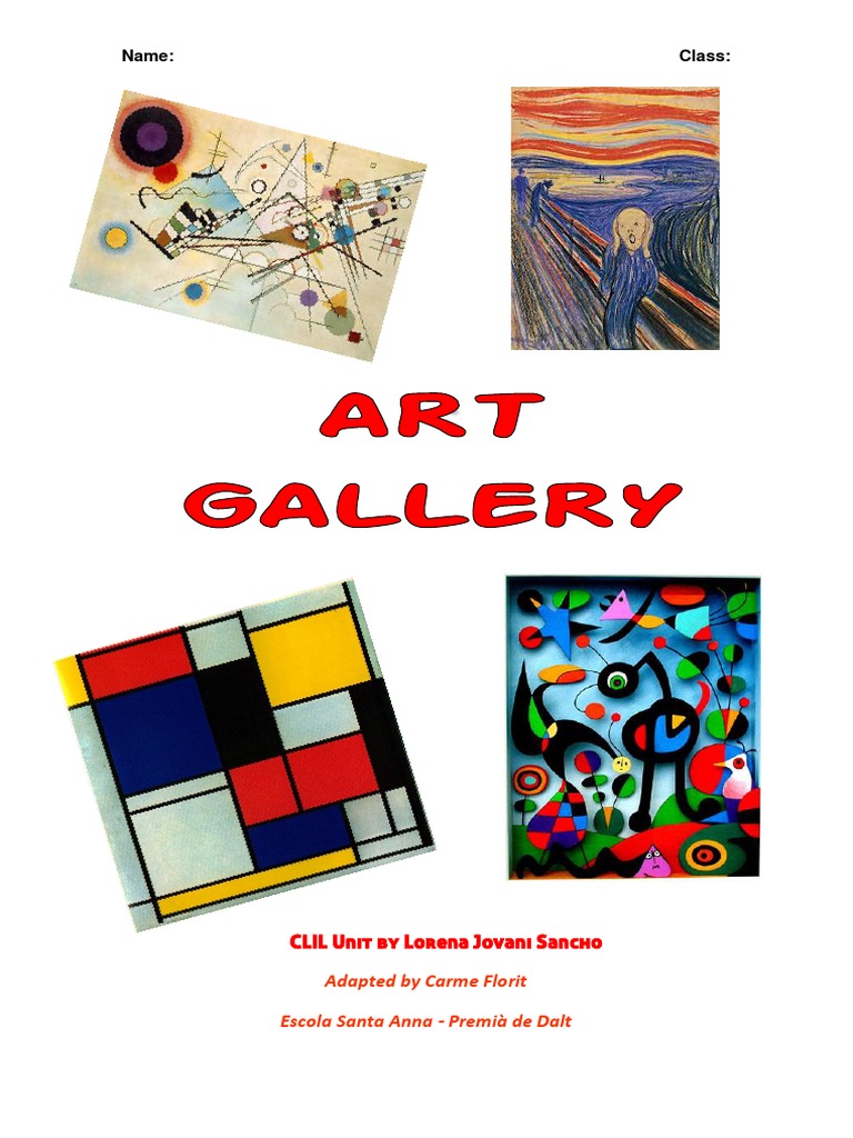 Art Gallery Worksheets | PDF | Wassily Kandinsky | Shape