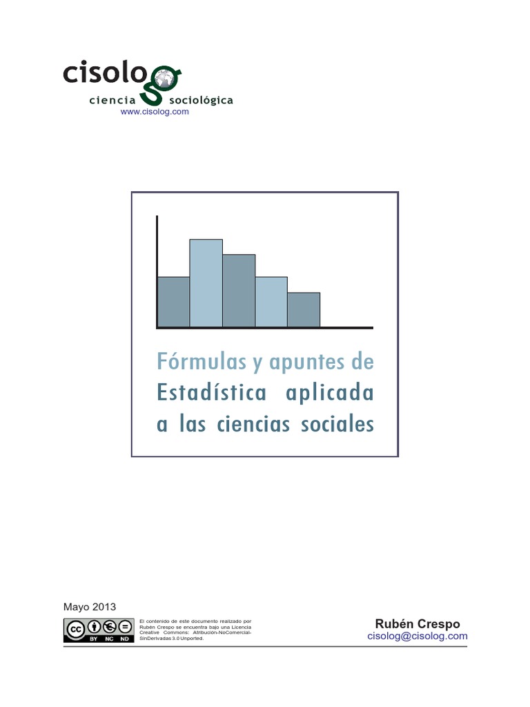 Formulas Apuntres Estadisticas para Las Ciencias Sociales | PDF ...