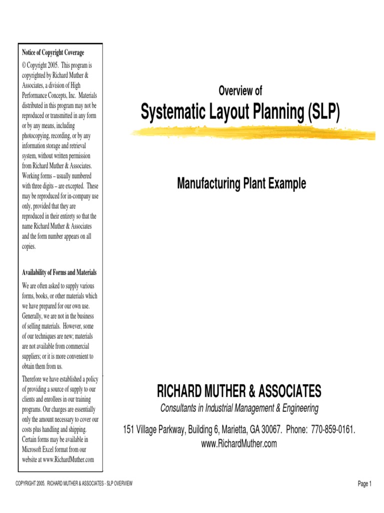 A - Systematic Layout Planning | PDF | Green | Color