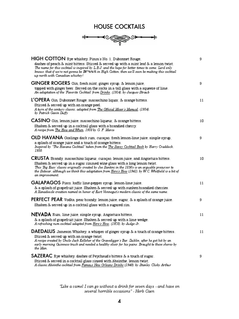 Classic Cocktail Enthusiasts | PDF | Cocktails | Distillation
