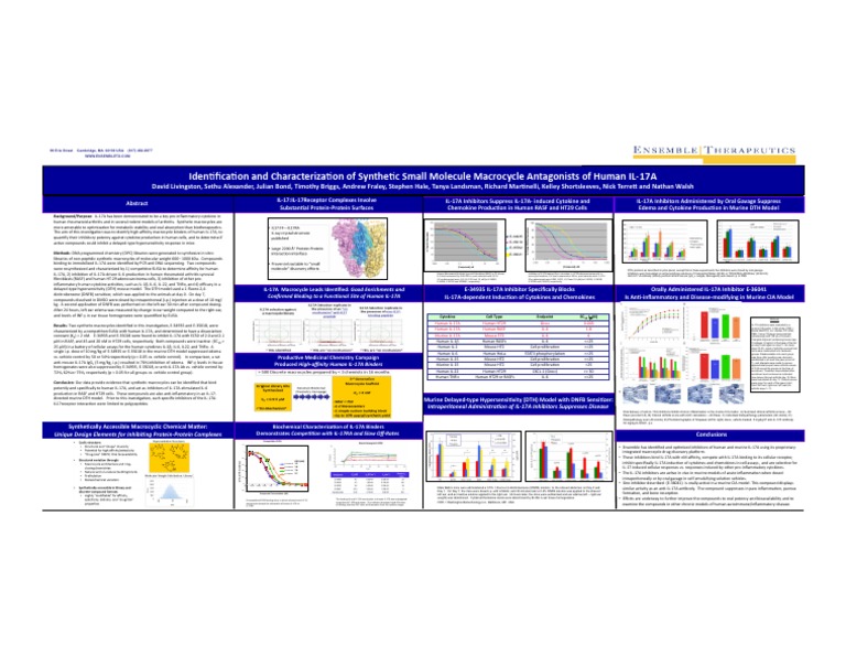 ACR Poster DJL-V1-1 (2) - Ensemblins - Macrocyles | PDF | Biochemistry ...