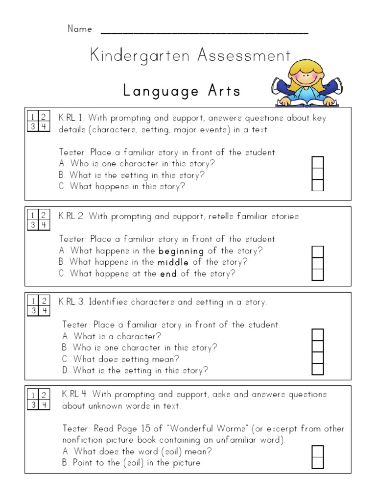 Kindergarten Writing Assessment Guide | PDF | Shape | Semiotics