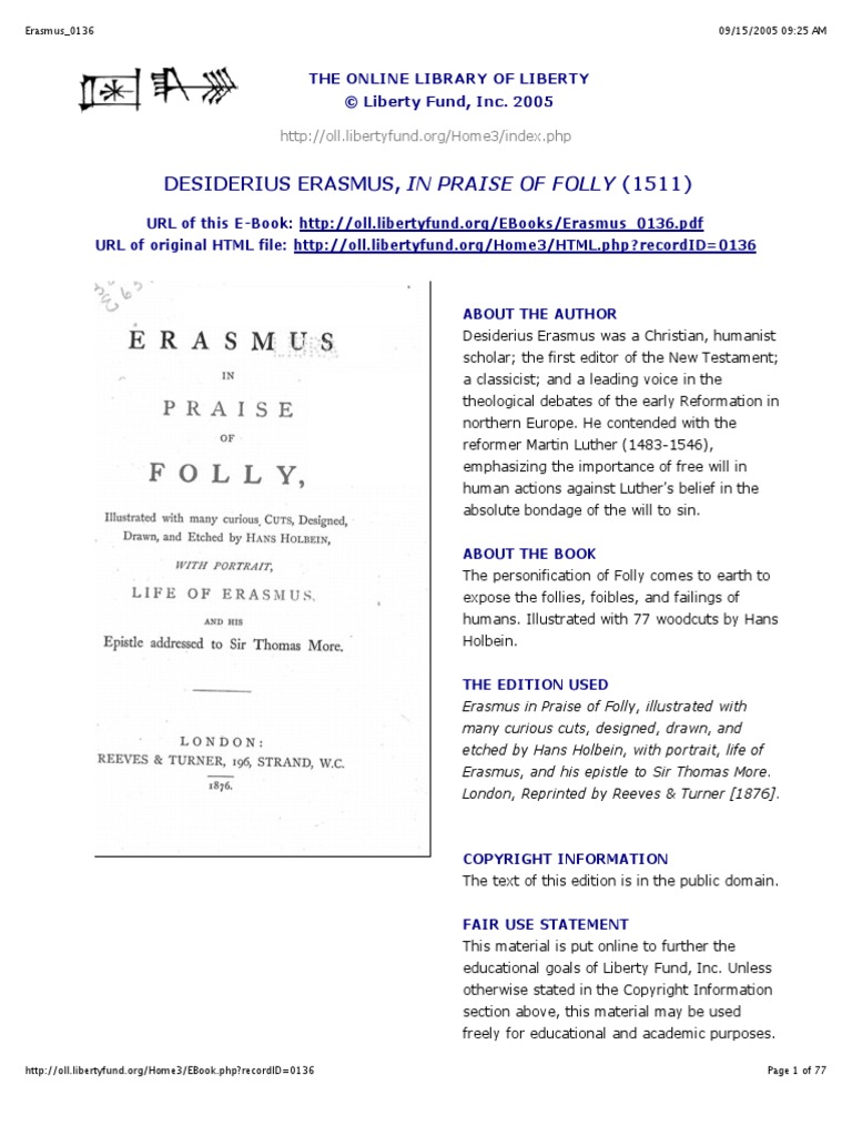 Erasmus 0136 | PDF | Martin Luther | Religion And Belief