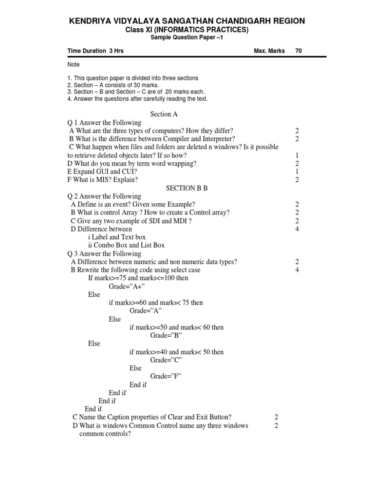 11 Informatics Practices | PDF | Sql | Data Management